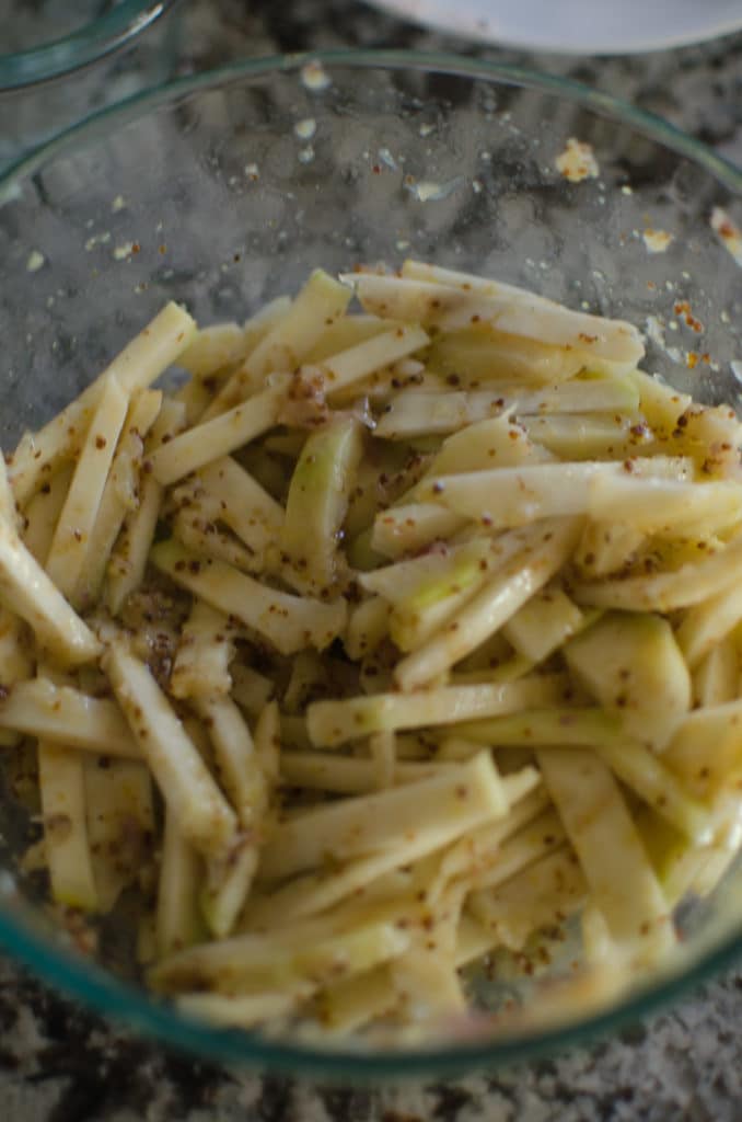 Celeriac Root with Honey Mustard Dressing