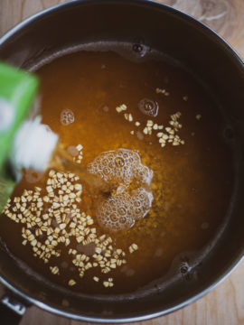 Savory oatmeal with toppings making you crave breakfast — Garlic Delight