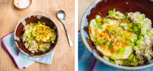 Savory oatmeal with toppings making you crave breakfast — Garlic Delight