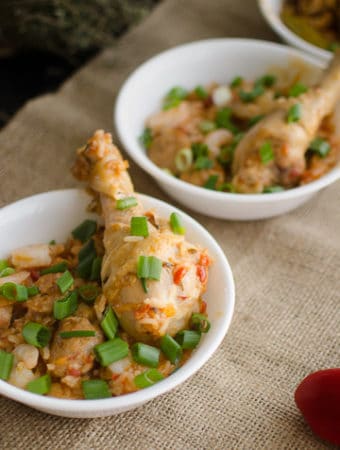 Spicy Jambalaya with Chicken, Shrimp, and Sausage - Garlic Delight